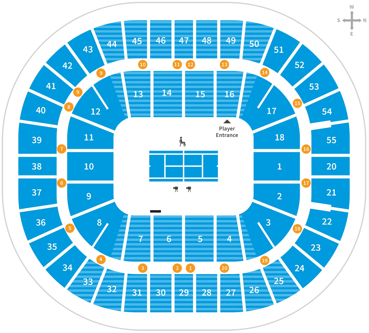 Seating Chart Rod Laver Arena Melbourne Victoria